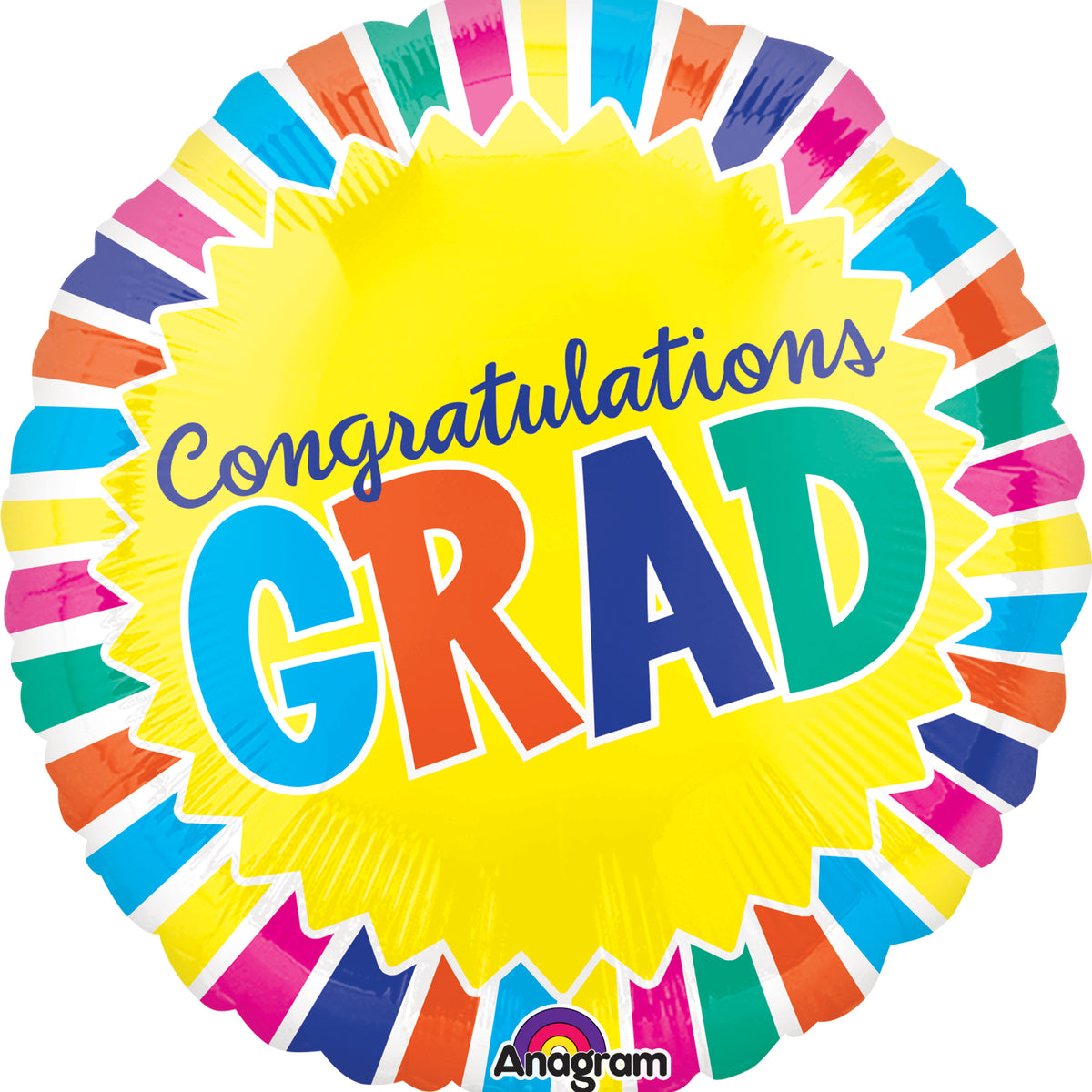 Congratulations Grad Yellow Balloon – The Party Station