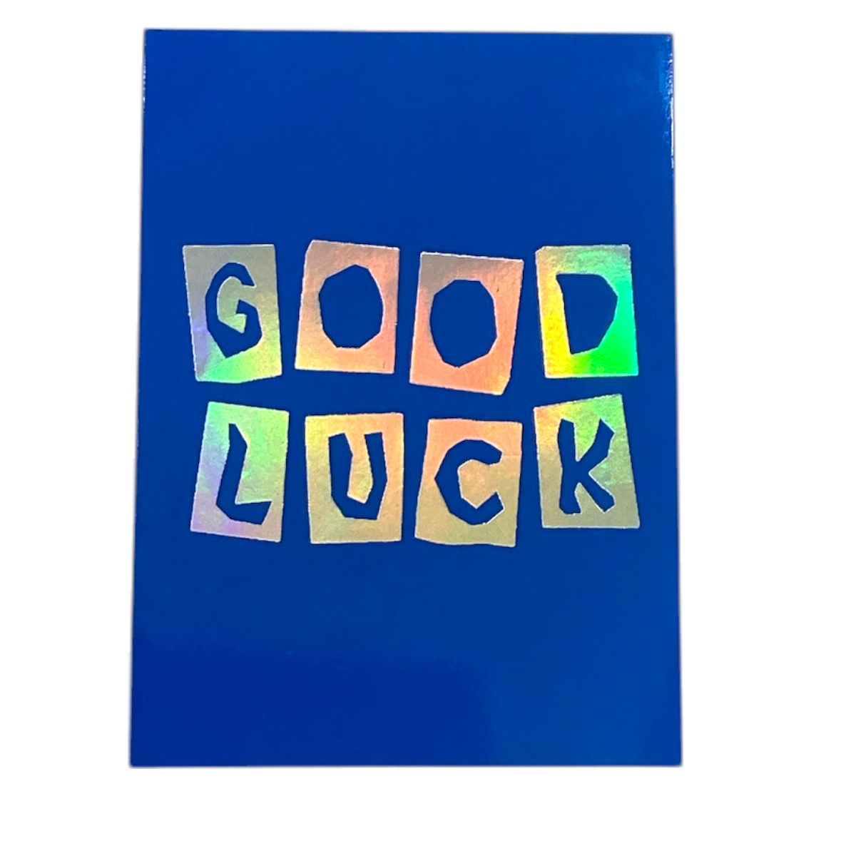 CARD GOOD LUCK BLUE BIG – The Party Station