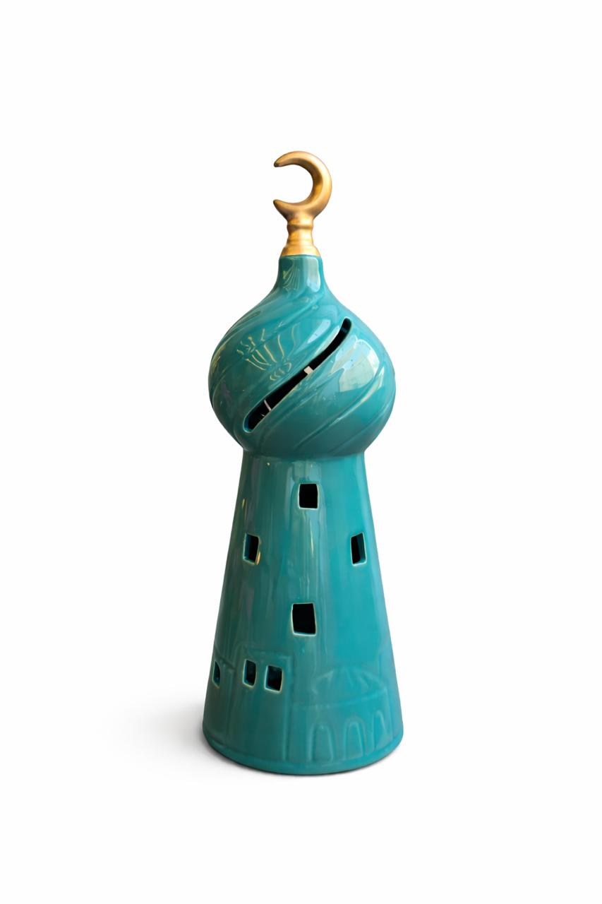 Slim Light Blue Minaret – The Party Station