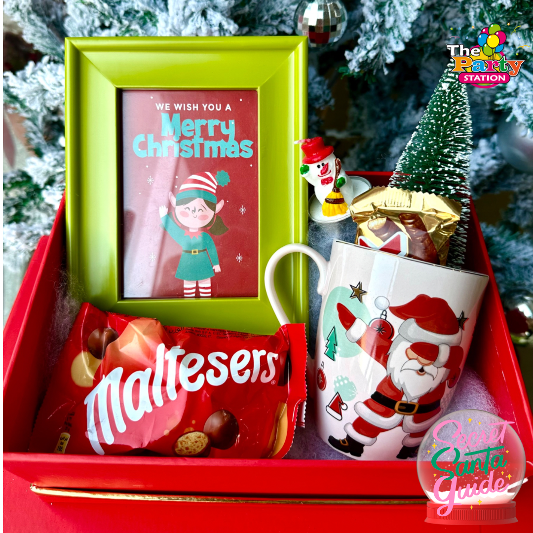 Red Secret Santa Box – The Party Station